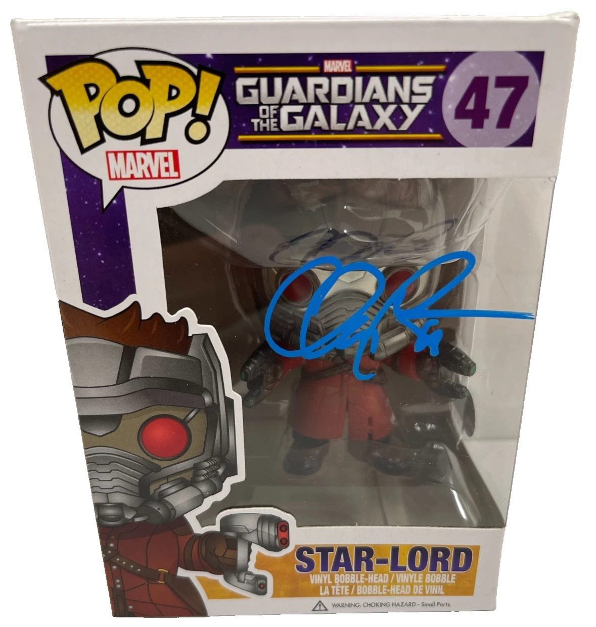 Chris Pratt Signed Star Lord Funko 47 Guardians of the Galaxy Autograph ...