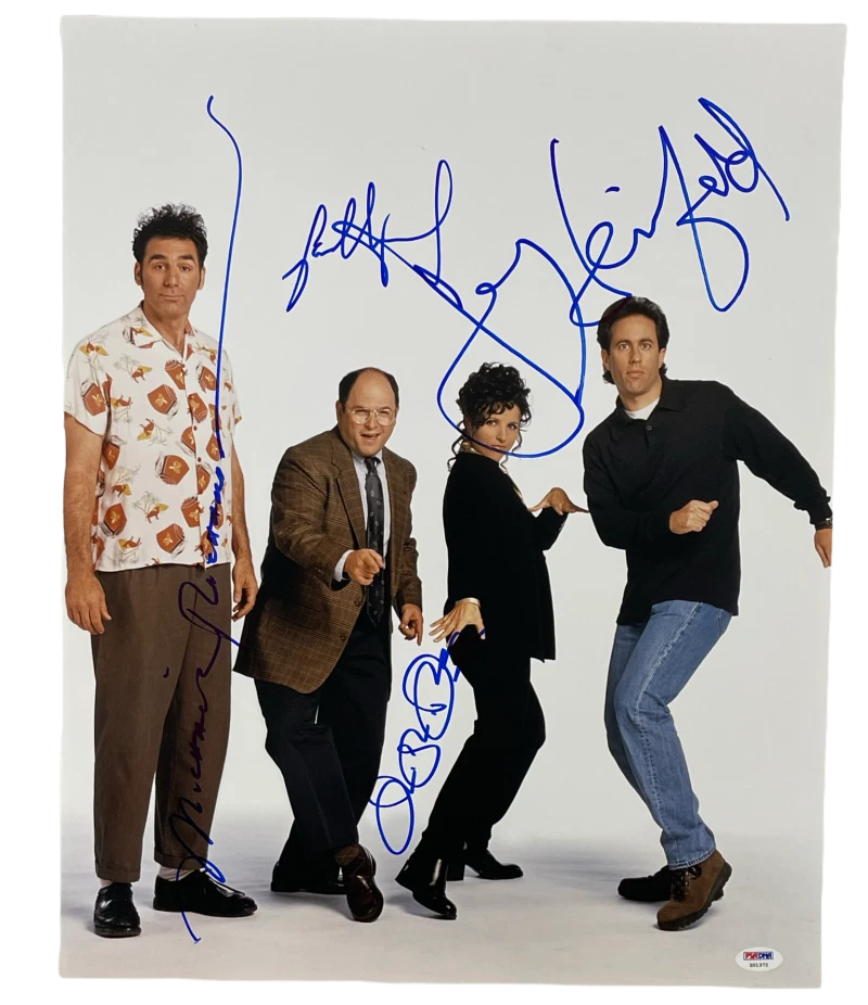SEINFELD CAST SIGNED 16X20 PHOTO JERRY SEINFELD RICHARDS ALEXANDER ...