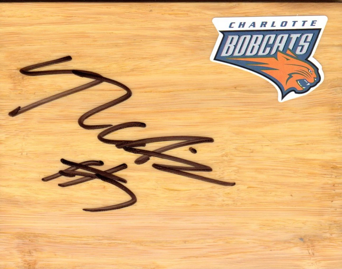 Charlotte Bobcats Ramon Sessions Signed FloorBoard COA | Autographia