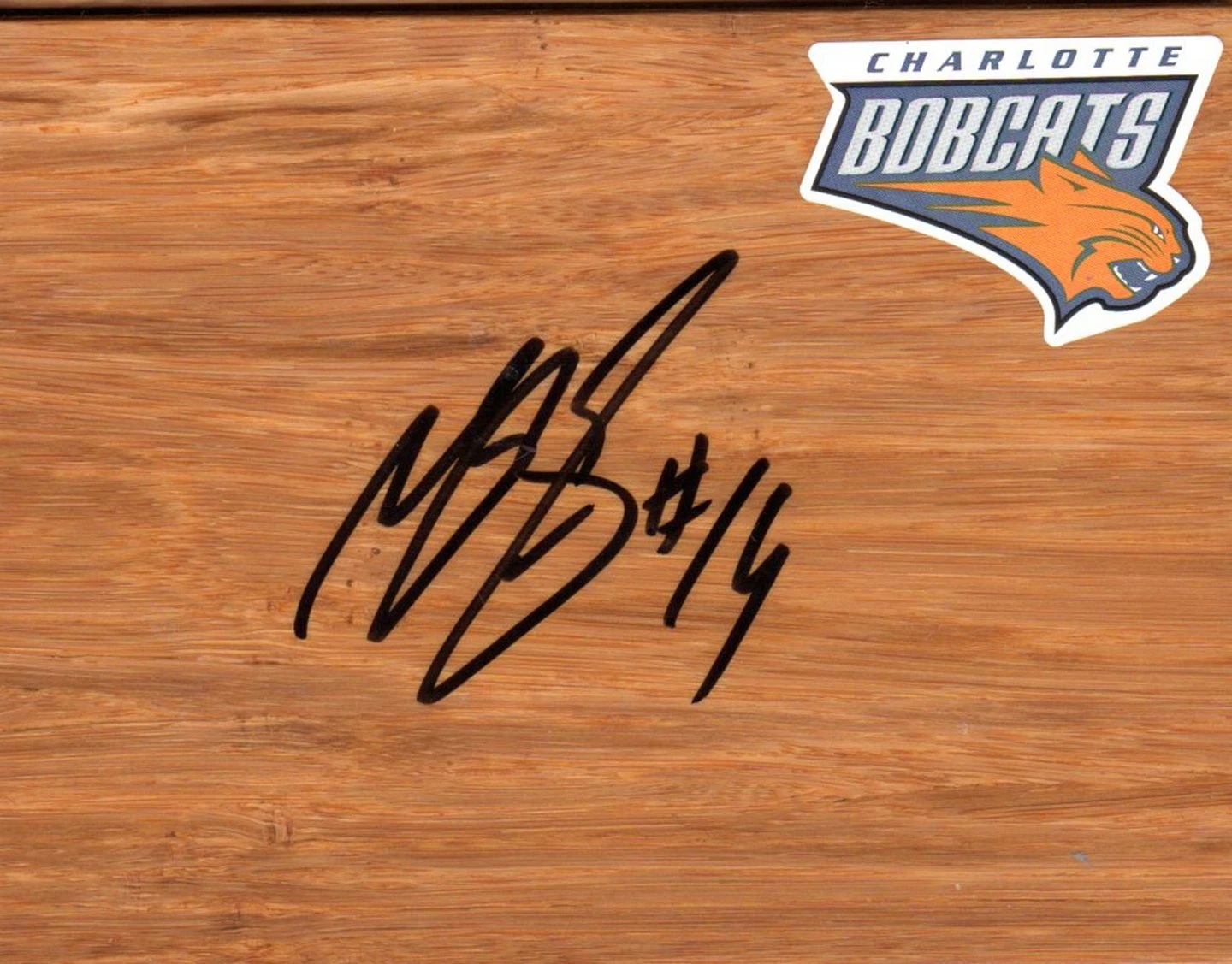 Charlotte Bobcats Michael Kidd-Gilchrist Signed FloorBoard COA ...