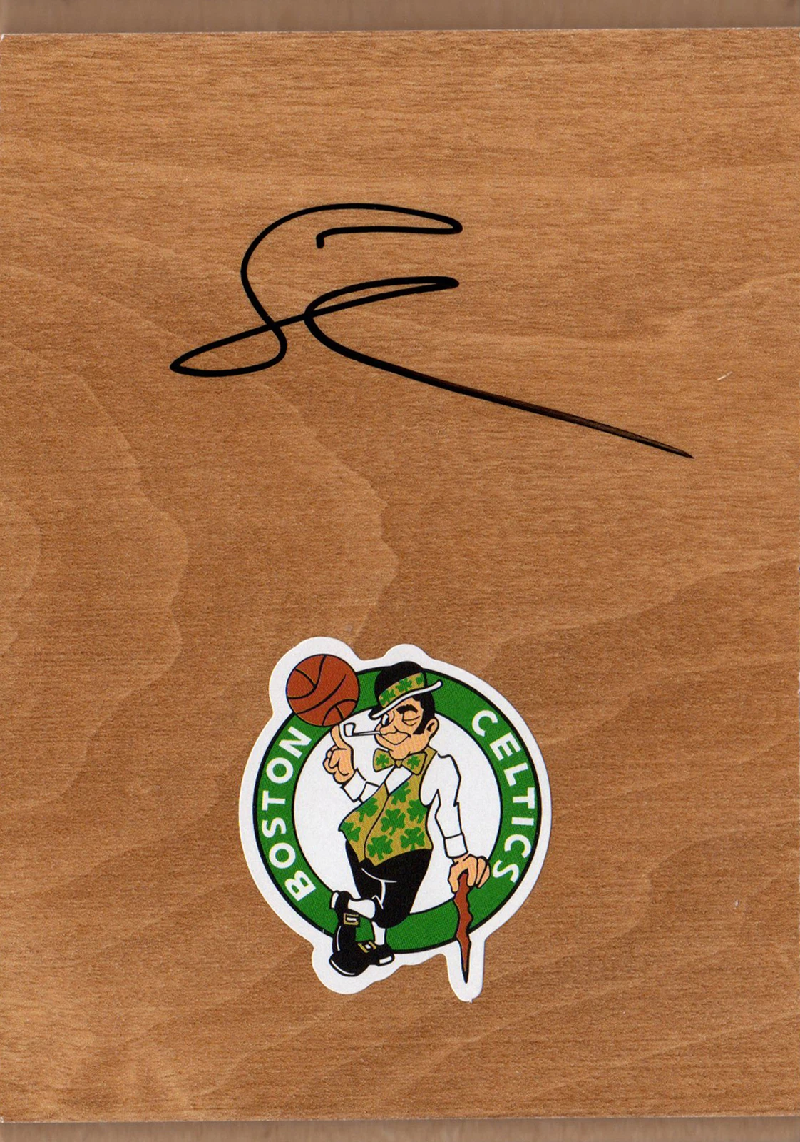 Boston Celtics Shavlik Randolph Signed FloorBoard COA | Autographia