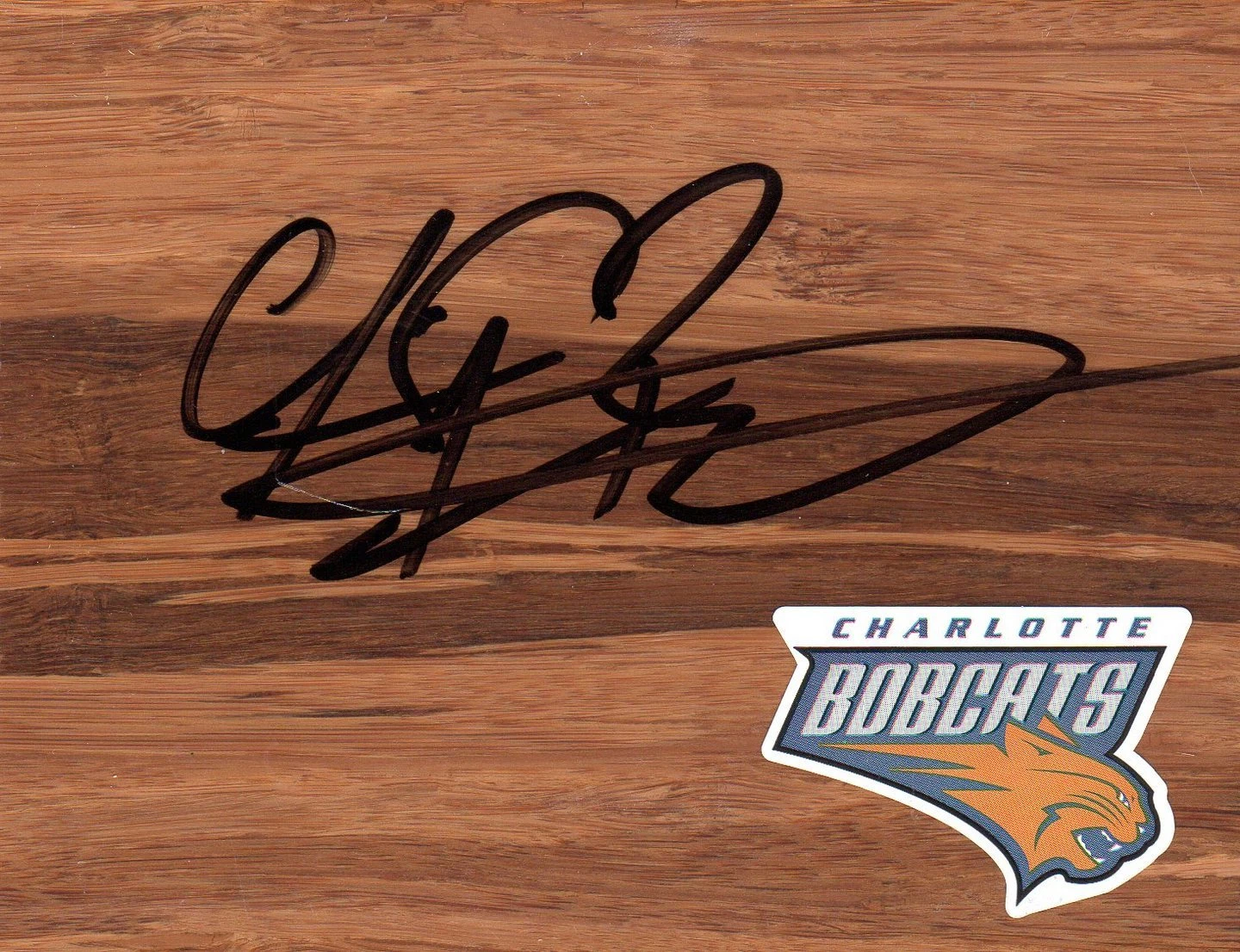 Charlotte Bobcats Chris Douglas-Roberts Signed FloorBoard COA | Autographia