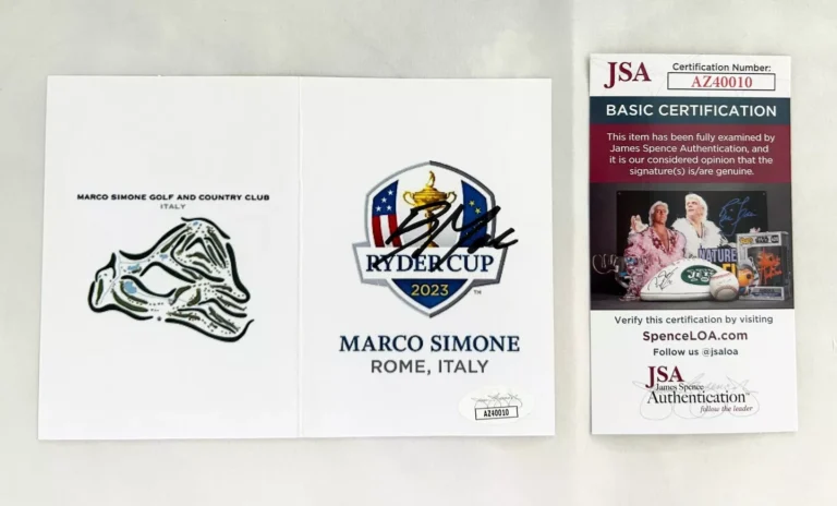 Robert MacIntyre Signed 2023 Ryder Cup Scorecard JSA 1 COA | Autographia