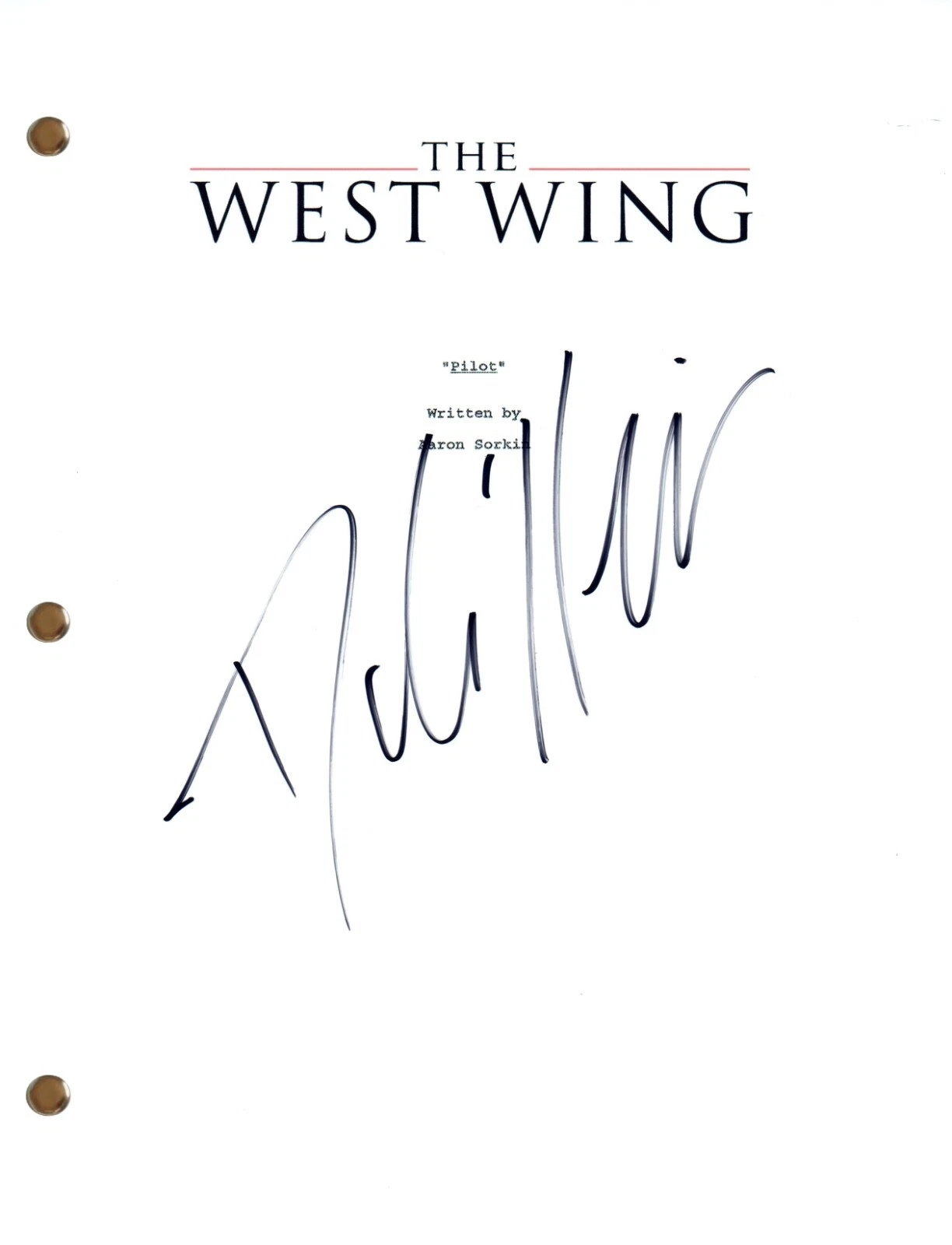 Dule Hill Signed Autograph The West Wing Pilot Episode Script ...