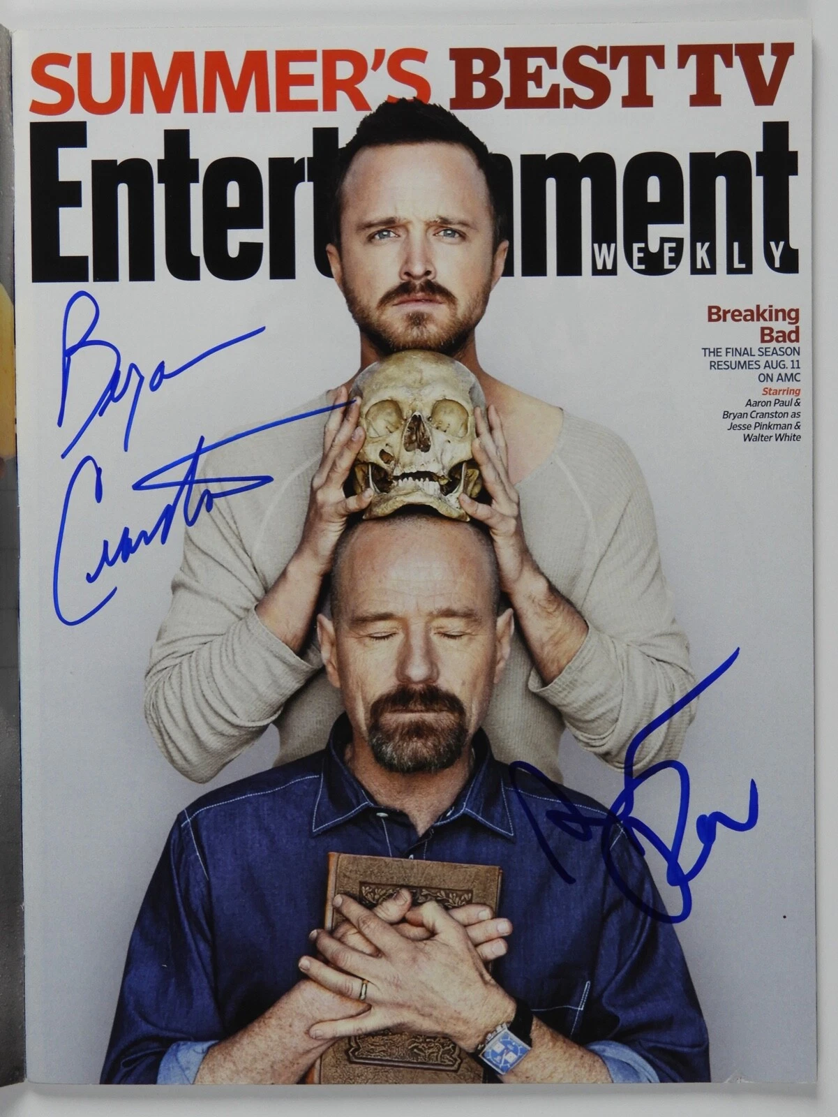 Bryan Cranston Aaron Paul JSA Breaking Bad Autograph Signed Magazine ...