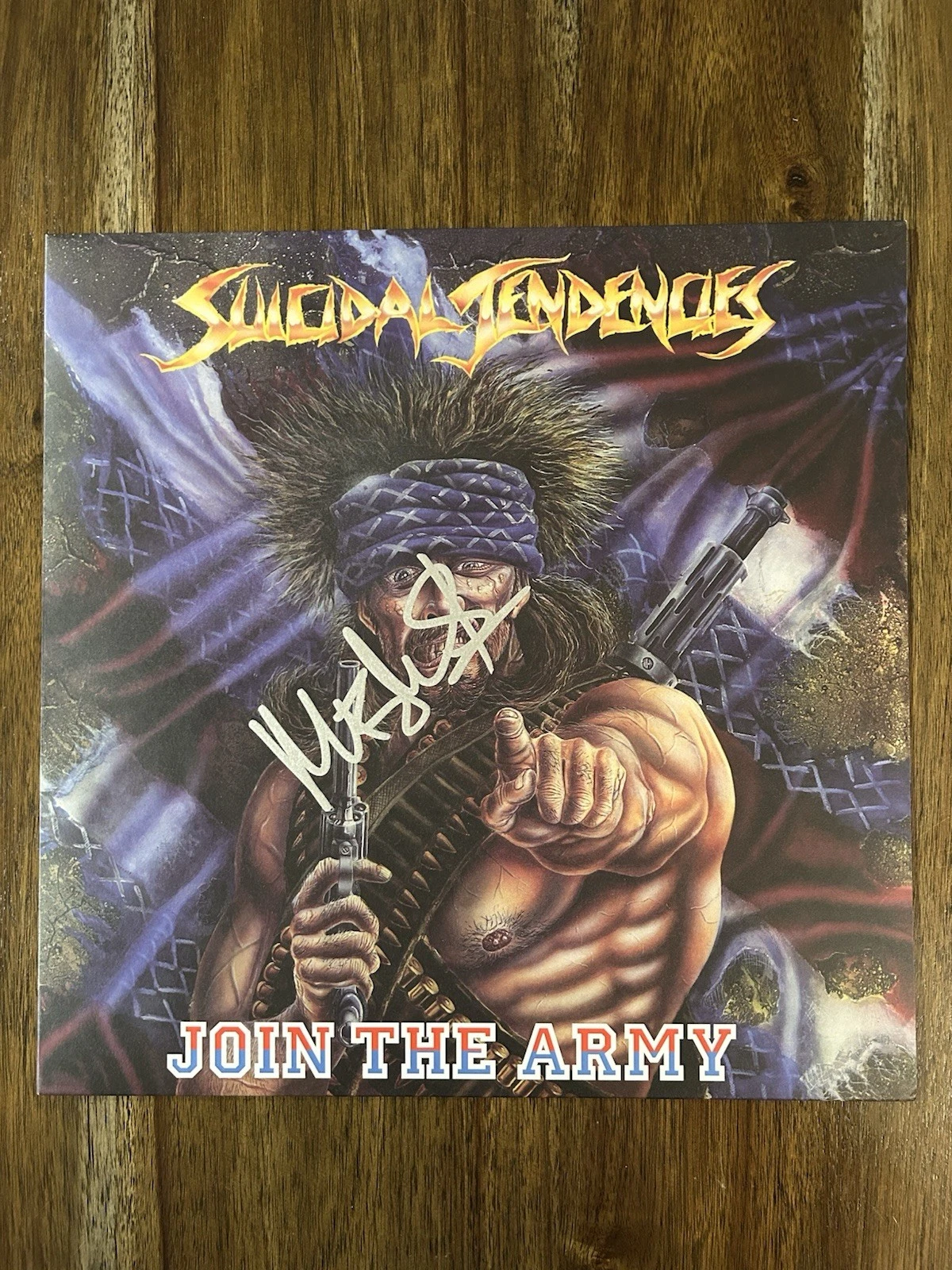 Mike Muir ‘Suicidal Tendencies’ Signed Vinyl Album ‘Join The Army ...
