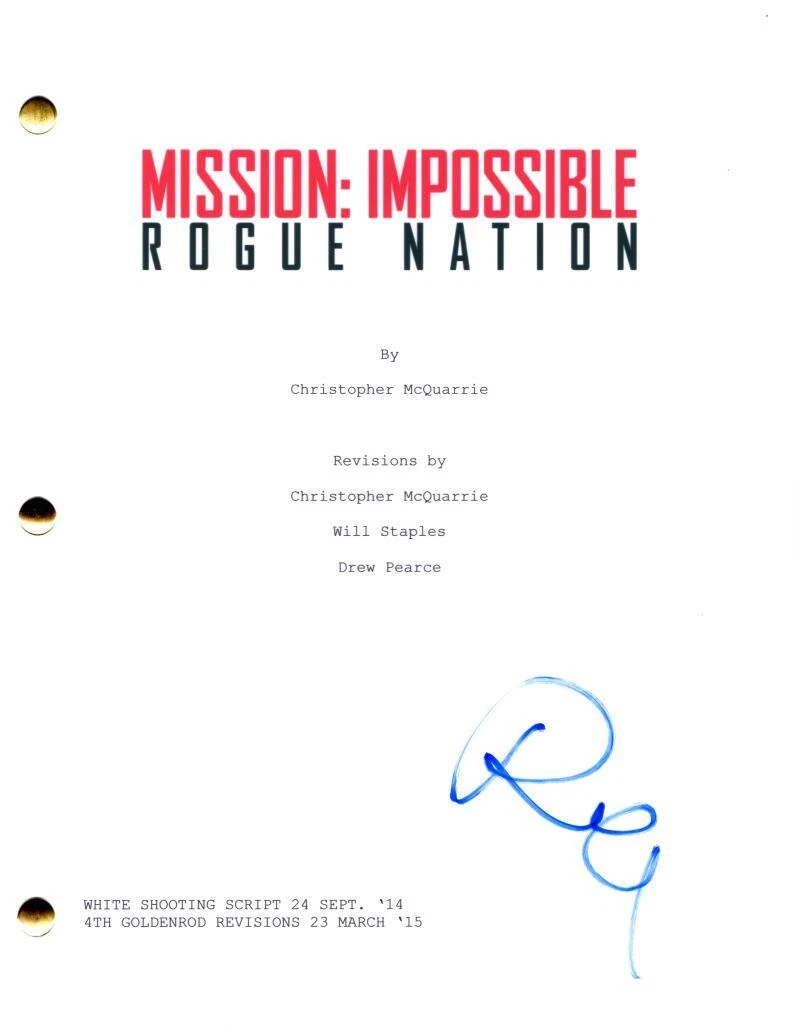 Rebecca Ferguson Signed Autograph Mission Impossible Rogue Nation Movie ...