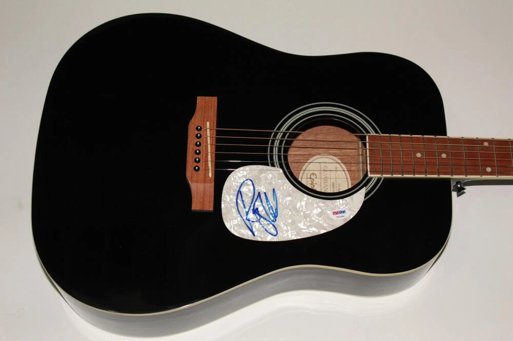 ROGER WATERS SIGNED AUTOGRAPH GIBSON EPIPHONE ACOUSTIC GUITAR - PINK ...