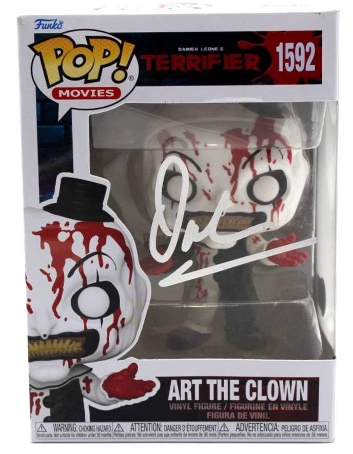 Damien Leone Signed Art The Clown Terrifier Funko Pop 1592 w/Beckett ...