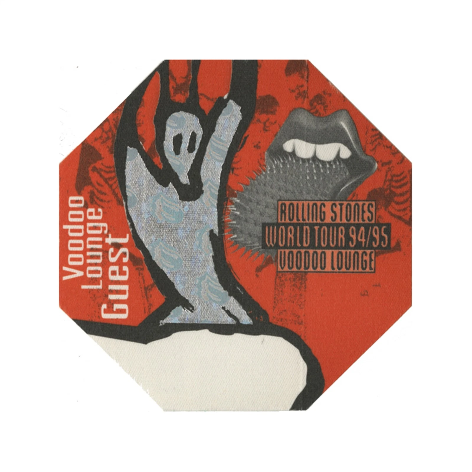 Rolling Stones 1994 Voodoo Lounge Concert Tour Guest Backstage Pass ...