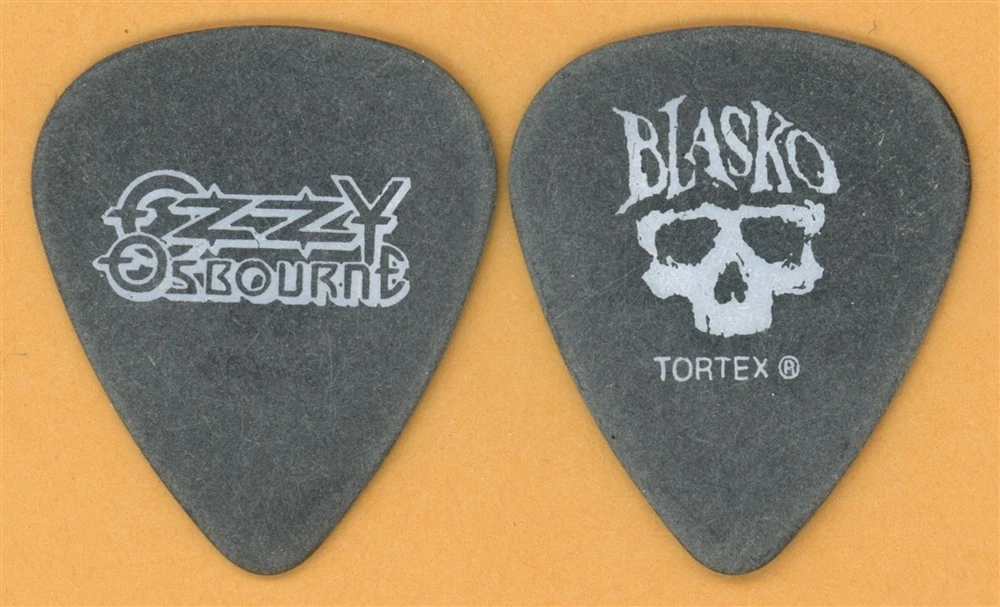 Ozzy Osbourne Rob "Blasko" Vintage Guitar Pick - 2007 Black Rain Tour ...