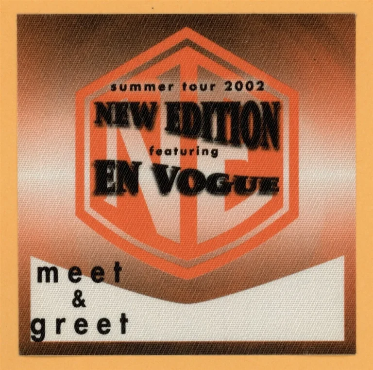 New Edition 2002 w/ En Vogue Concert Tour MEET & GREET Backstage Pass ...