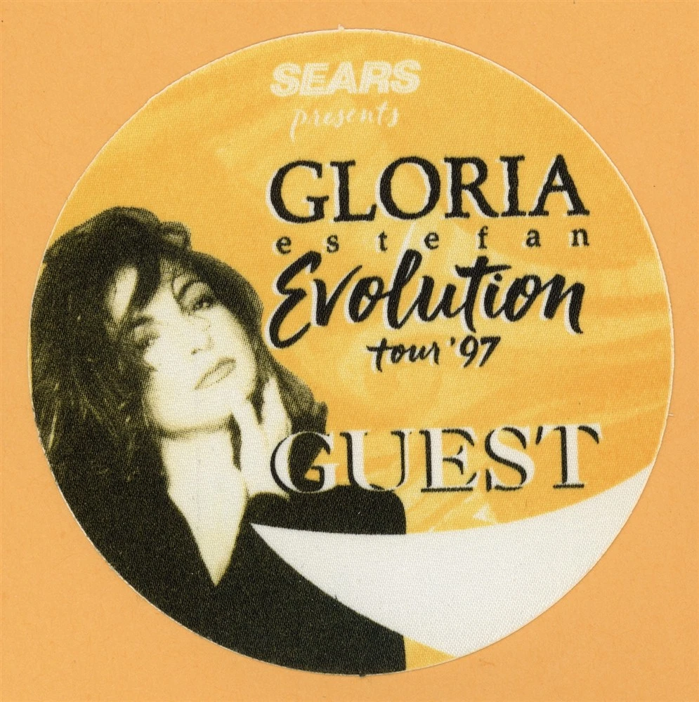 Gloria Estefan 1997 Evolution Concert Tour GUEST Backstage Pass - Sears ...