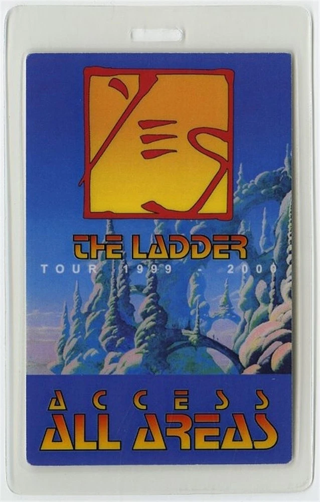 Yes 1999 The Ladder Concert Tour All Access Laminated Backstage Pass ...