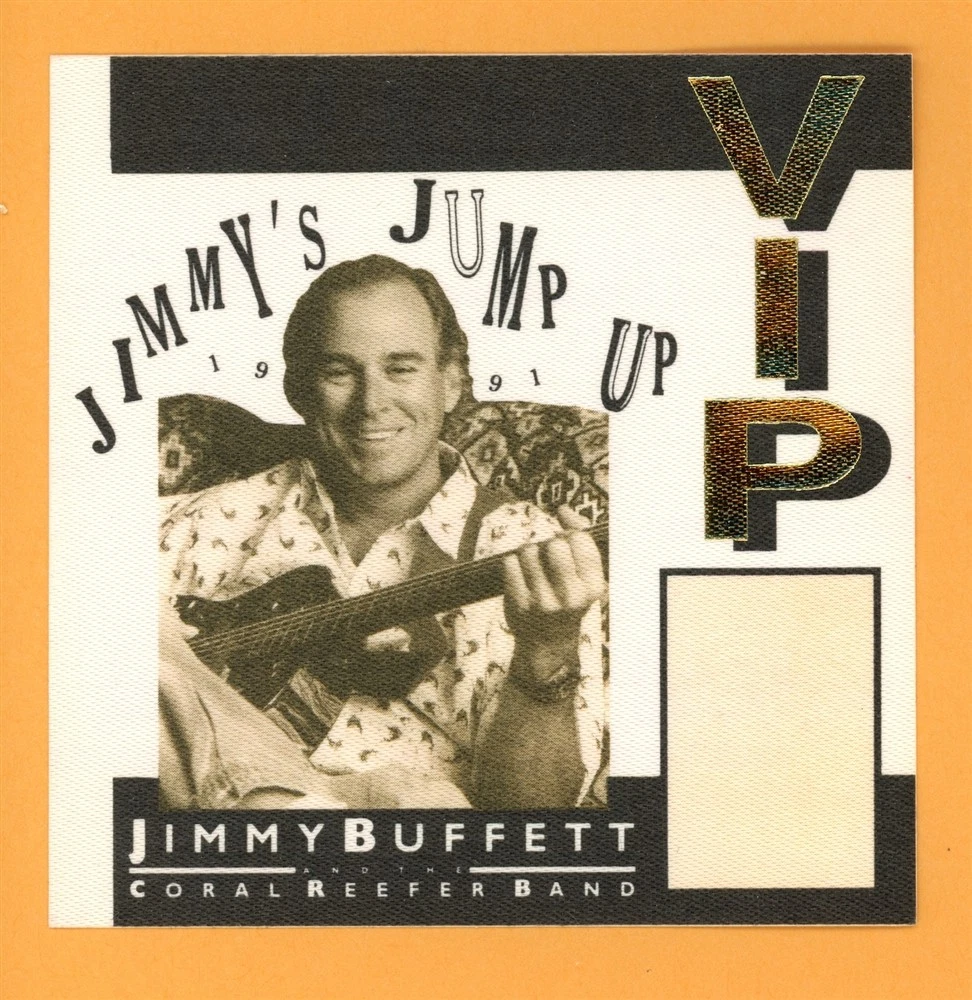 Jimmy Buffett 1991 Jump Up Concert Tour VIP Backstage Pass | Autographia