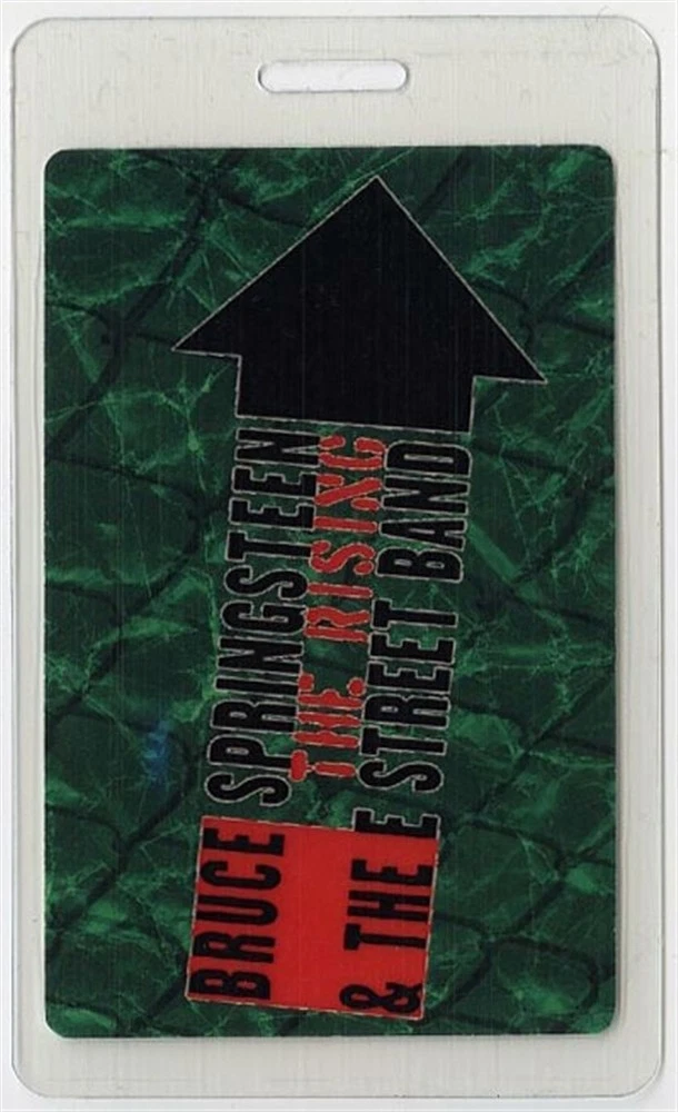 Bruce Springsteen 2002 The Rising Concert Tour Laminated Backstage Pass ...